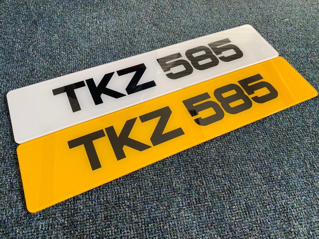 Metro Font Number Plates (1x Front Plate, 2x Rear Plates) – Prestige Plates
