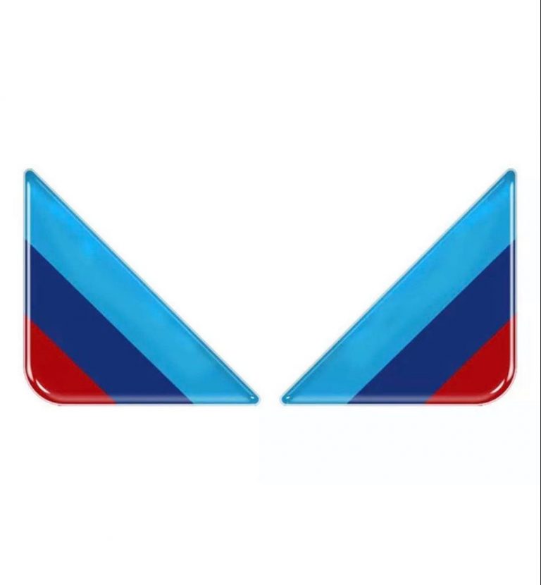 3D Gel BMW M Colours Corner Badges – Prestige Plates