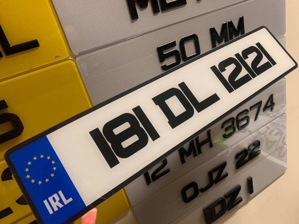 Metro Font Southern Irish Number Plates (IRISH PLATES) – Prestige Plates