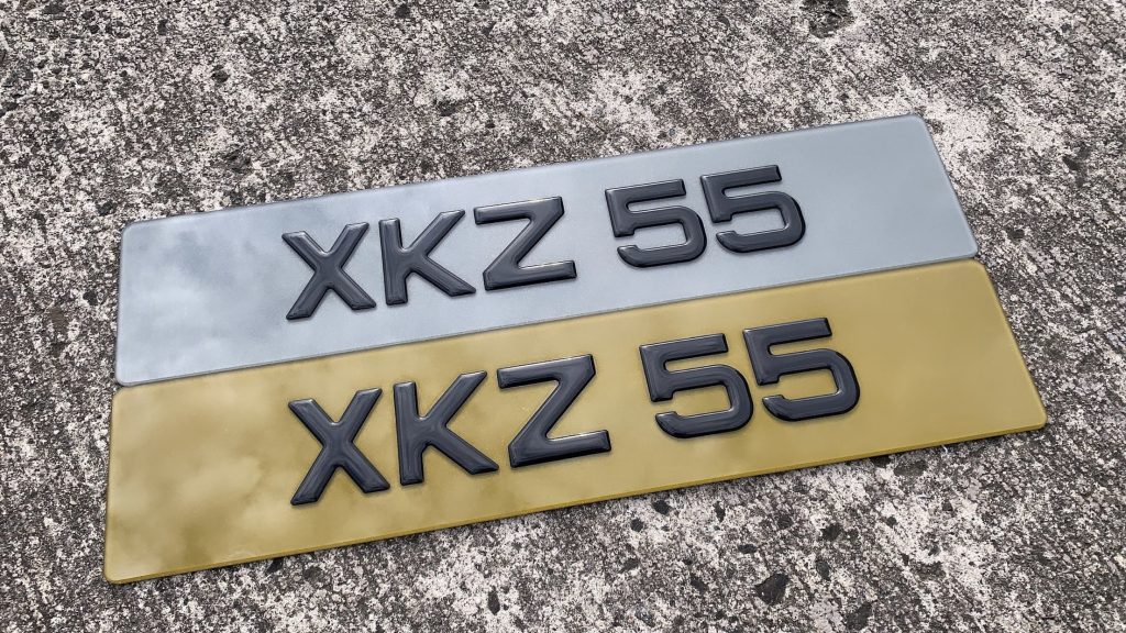 3D Gel Number Plates in Metro Font 60mm- Gloss Black (TINTED PLATES ...