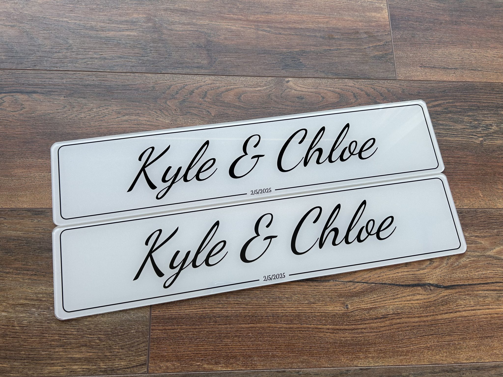 Custom Wedding Car Number Plates – Prestige Plates